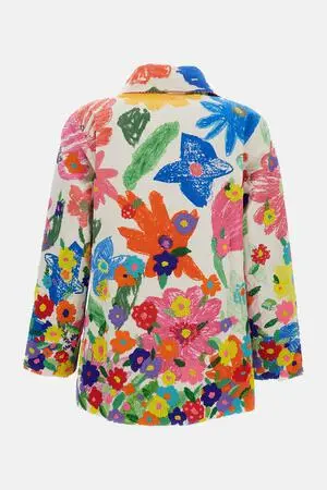 Pero Floral-print Double-breasted Jacket