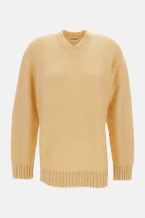 Bottega Veneta Braided Cashmere V-neck Sweater
