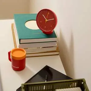 HAY Jasper Morrison Table Clock - Red