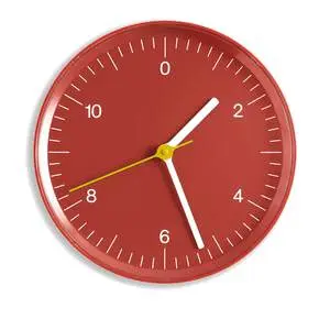 HAY Jasper Morrison Wall Clock - Red