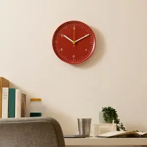 HAY Jasper Morrison Wall Clock - Red