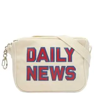 UNLIKELY DRY GOODS Daily News Miniature Messenger Bag - Natural