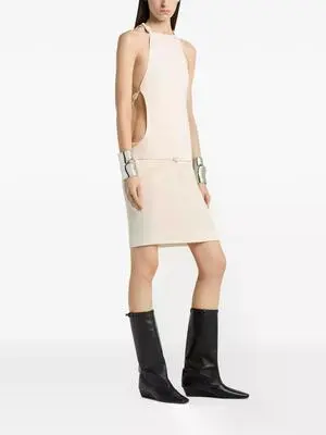 COURREGES Belted Mini Dress - Neutrals