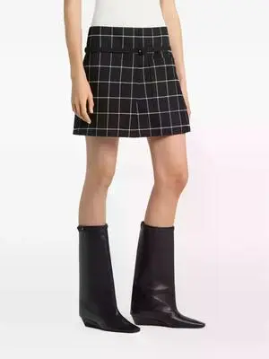 COURREGES Checked Mini Skirt