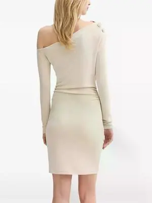 Guess Draped Off-the-shoulder Mini Dress