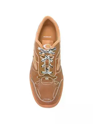 Balenciaga Hamptons Lace-up Sneakers - Brown
