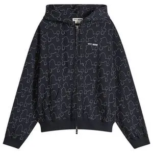 TTT MSW Dog Embroidery Zip Hoodie