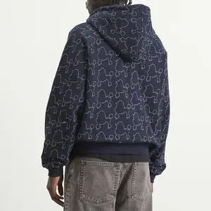 TTT MSW Dog Embroidery Zip Hoodie