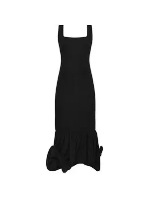 TATUNA Ruffled Draped Midi Dress