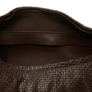 ST. AGNI Woven Bon Bon Shoulder Bag - Coffee