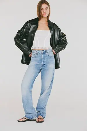 AGOLDE 90s Long Straight-leg Jeans - Stream