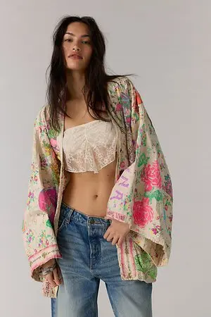 MAGNOLIA PEARL Quilted Daigo Duster Jacket - Multicolor