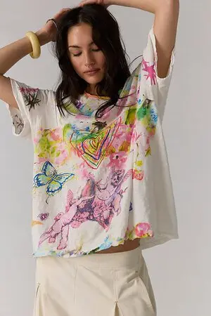 MAGNOLIA PEARL Painting Clouds Tee - White