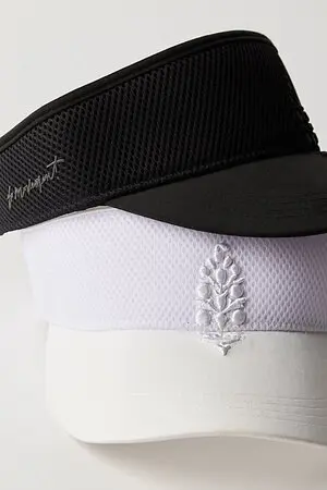 Free People Back Nine Wide-brim Visor - Black