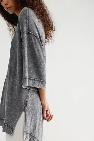 Free People We The Free Untouched Gem Tee - Black