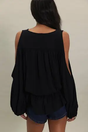 Free People Izzie Cold-shoulder Blouse
