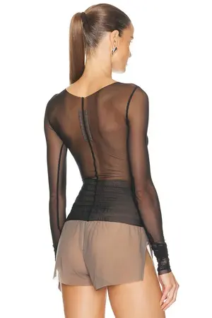 Rick Owens Temple Bandeau Top - Black