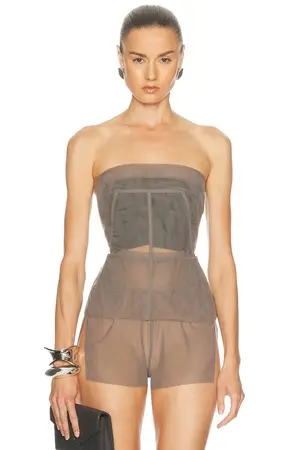 Rick Owens Bustier Top - Dust