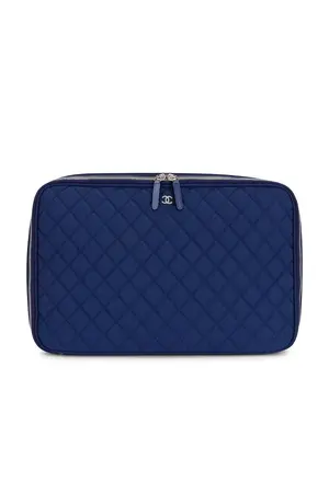 Chanel Nylon Laptop Case - Blue