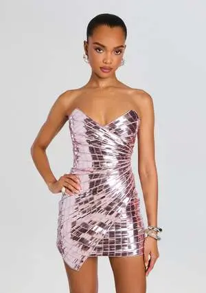 Retrofete Aura Mini Dress - Light Pink