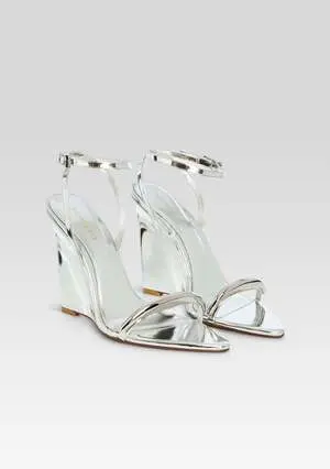 Retrofete Nola Wedge - Silver