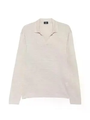 BARBA NAPOLI Long-sleeve Polo-collar T-shirt