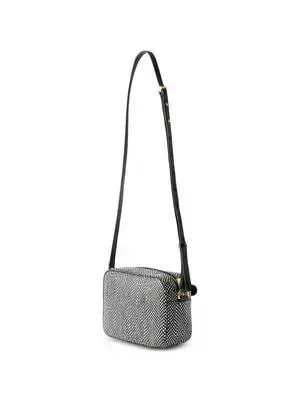 COCCINELLE Snakeskin-effect Leather Shoulder Bag - Black