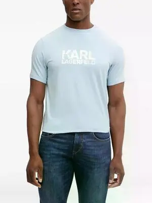 Karl Lagerfeld Logo-print T-shirt - Blue