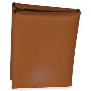Hermès Gold Epsom Calvi Duo Card Case