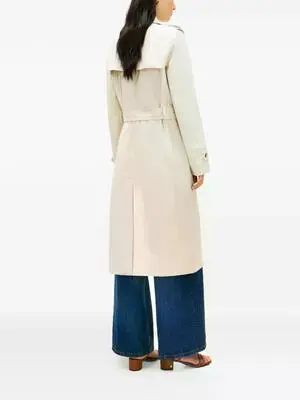 Tommy Hilfiger Double-breasted Belted Cotton Trench Coat