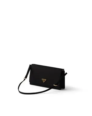 Prada Satin Mini Shoulder Bag - Black