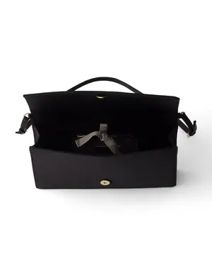 Prada Satin Mini Shoulder Bag - Black