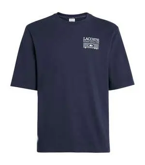 Lacoste X Roland-garros Cotton Logo T-shirt