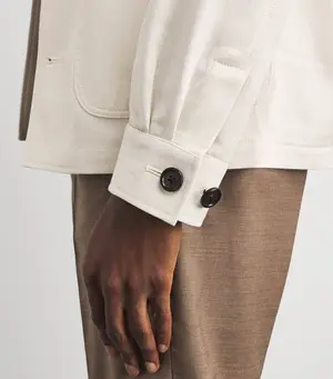 Corneliani Cotton-cashmere Overshirt - Beige