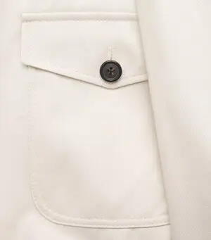 Corneliani Cotton-cashmere Overshirt - Beige