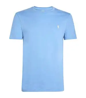 Polo Ralph Lauren Cotton Custom-fit Polo Pony T-shirt - Blue