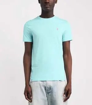 Polo Ralph Lauren Cotton Custom-fit Polo Pony T-shirt - Blue