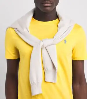Polo Ralph Lauren Cotton Custom-fit Polo Pony T-shirt - Yellow