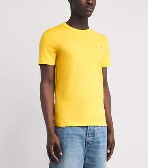 Polo Ralph Lauren Cotton Custom-fit Polo Pony T-shirt - Yellow