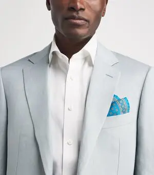 Eton Silk Floral Pocket Square