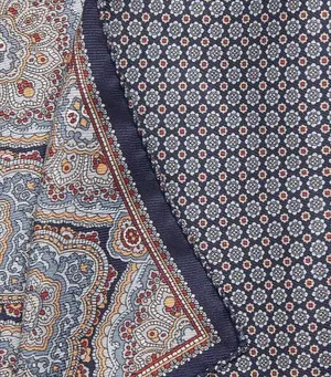 Eton Reversible Jacquard Pocket Square