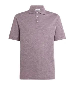 Eton Cotton Polo Shirt - Purple