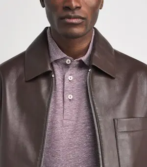 Eton Cotton Polo Shirt - Purple