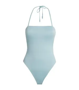 Wolford Textured One Piece Swimsuit - Blue