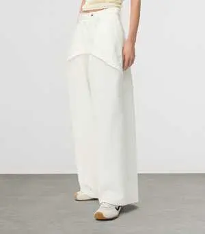 Loewe X Paula's Ibiza Cotton Panelled Trousers - White