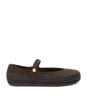 Loewe Raffia Flats For Women