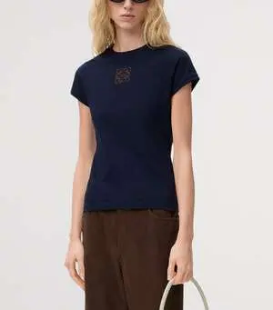 Loewe X Paula's Ibiza Cotton-blend T-shirt - Navy