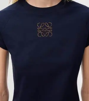 Loewe X Paula's Ibiza Cotton-blend T-shirt - Navy