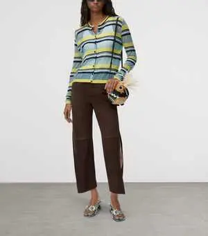 Loewe X Paula’s Ibiza Striped Cardigan - Orange