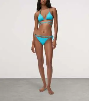 Loewe X Paula’s Ibiza Logo Bikini Top - Black